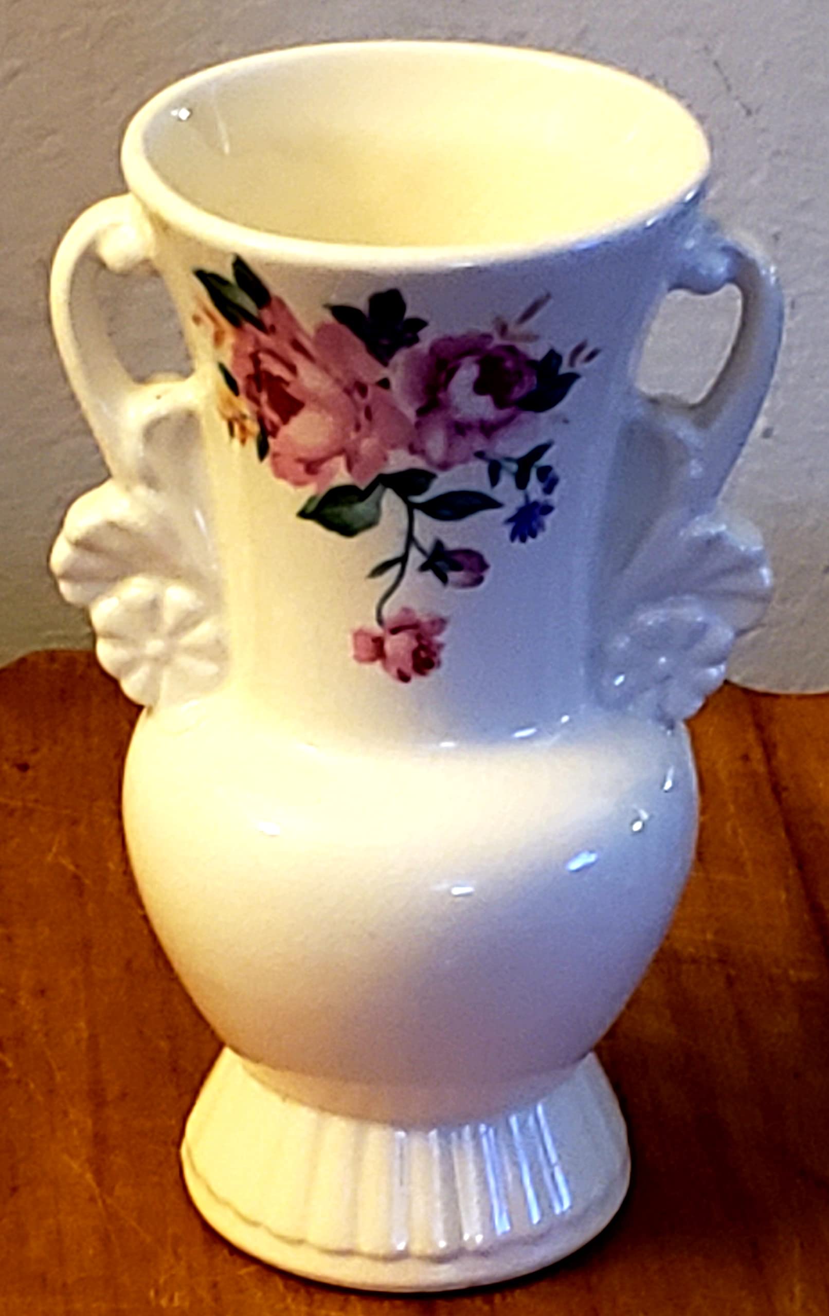 Royal Copley Small Vase Vintage Royal Copley Girl With Barrel Vase