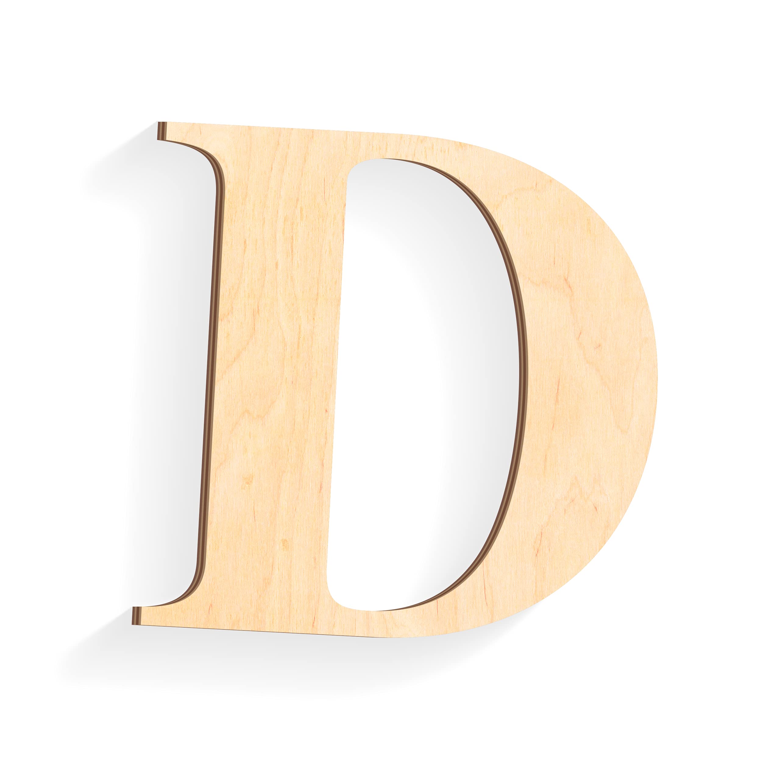 Amazon.com: 12 inch Tall Unfinished Wooden Letters D and Glue Points ...