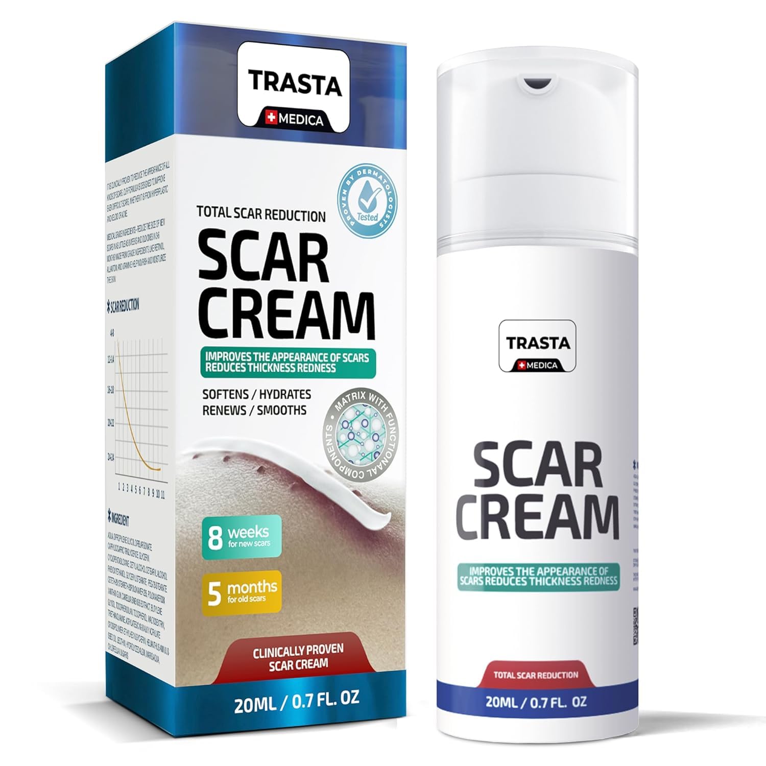 Amazon.com : Silicone Scar Cream for Surgical and Bug Bite Scar Remover ...