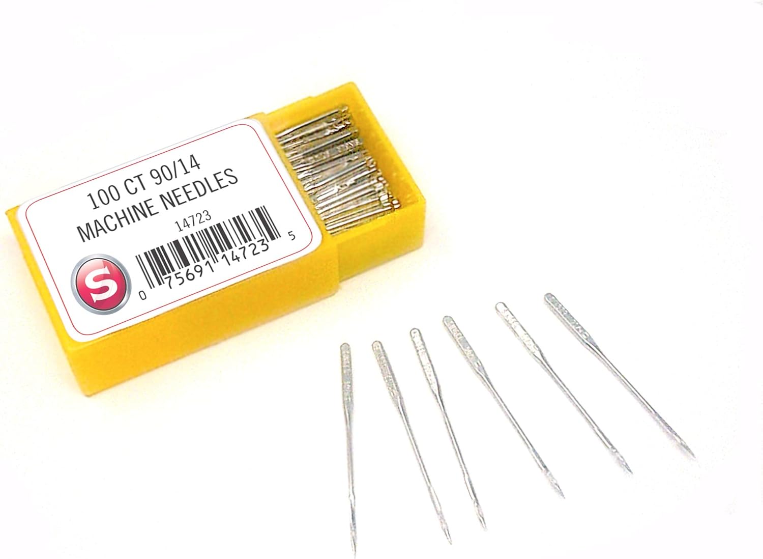 SINGER Universal Regular Point Sewing Machine Needle, Size 90/14, 100 ...