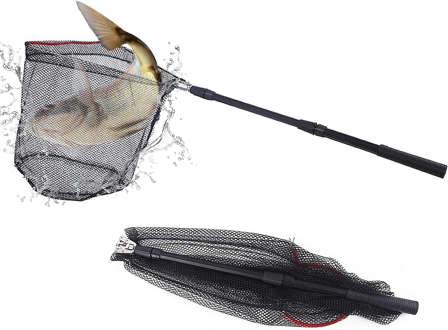 Amazon.com : Triangle Floating Fishing Net Fishing Landing Net with ...