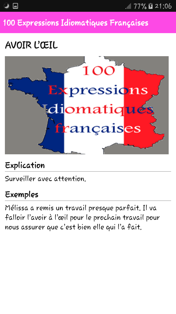 100 Expressions Idiomatiques Françaises - App on Amazon Appstore