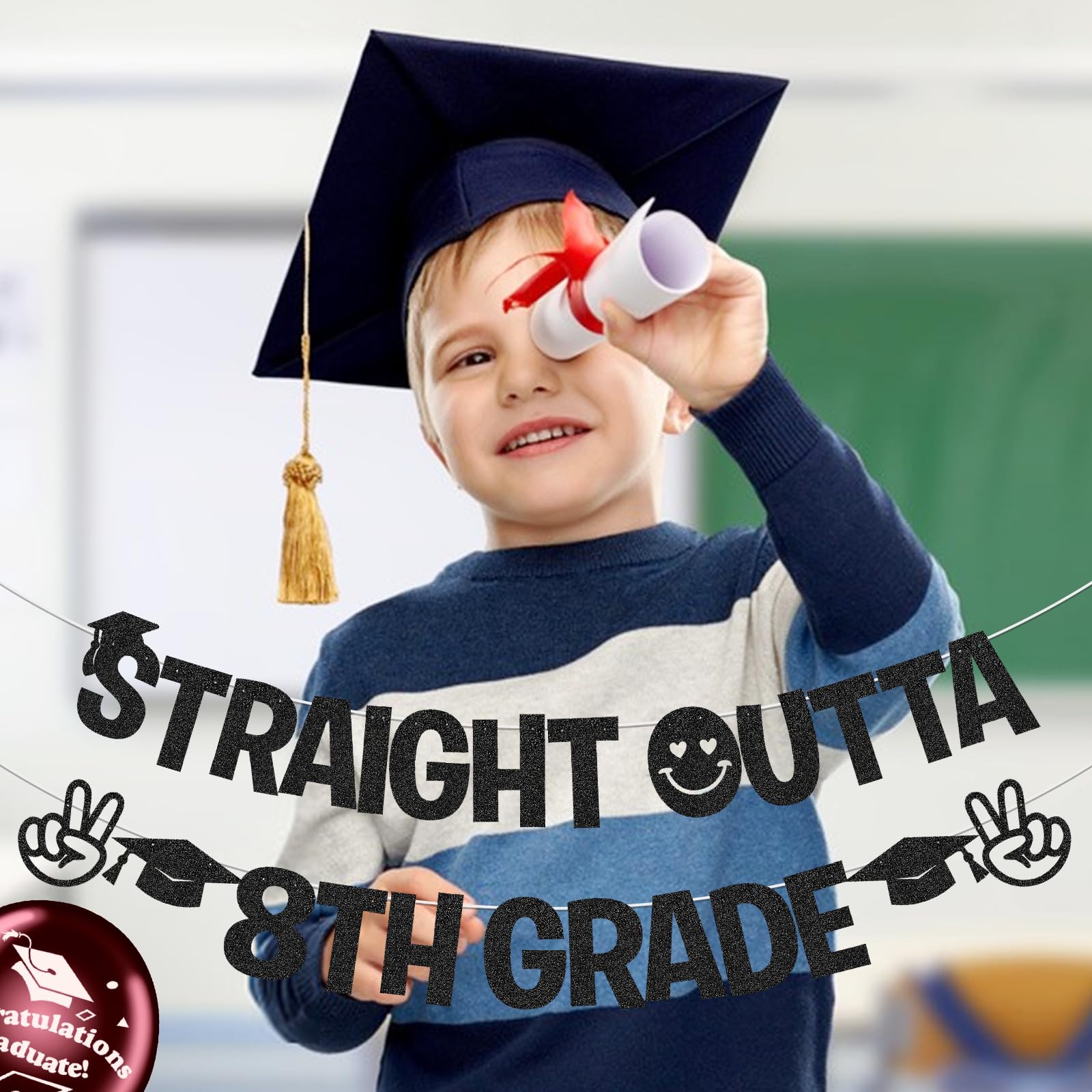 8th Grade Graduation Banner Congrats Grad Banner Graduation Banner