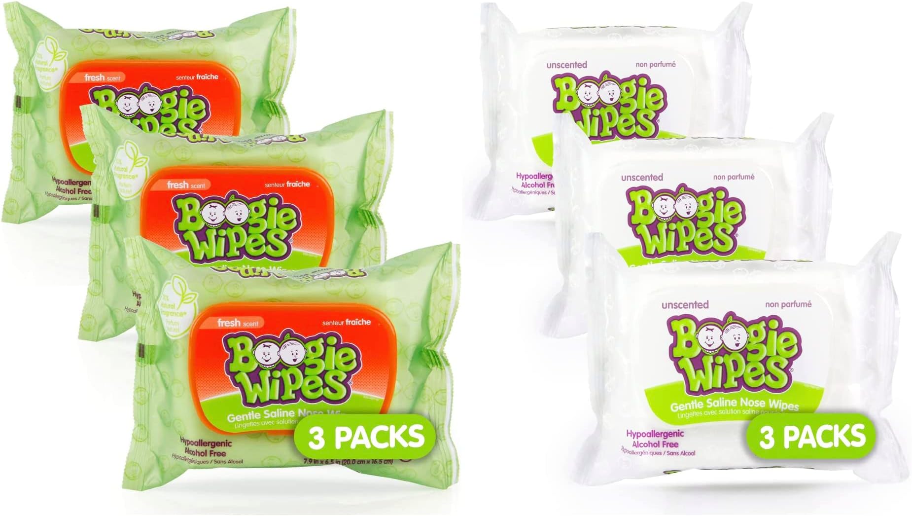 Amazon.com: Boogie Wipes Gentle Wet Wipes for Baby and Kids, Made with ...