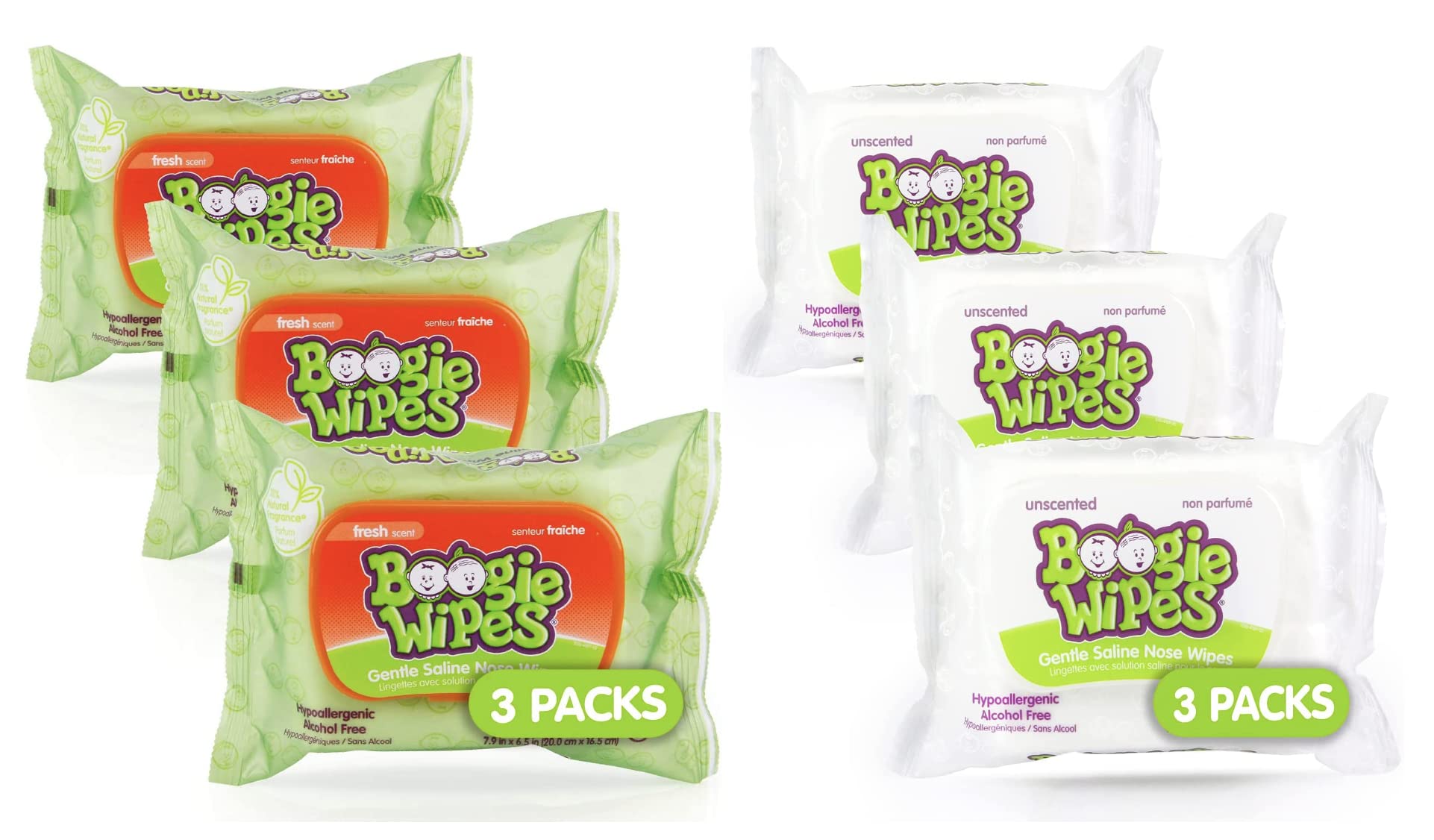 Amazon.com: Boogie Wipes Gentle Wet Wipes for Baby and Kids, Made with ...