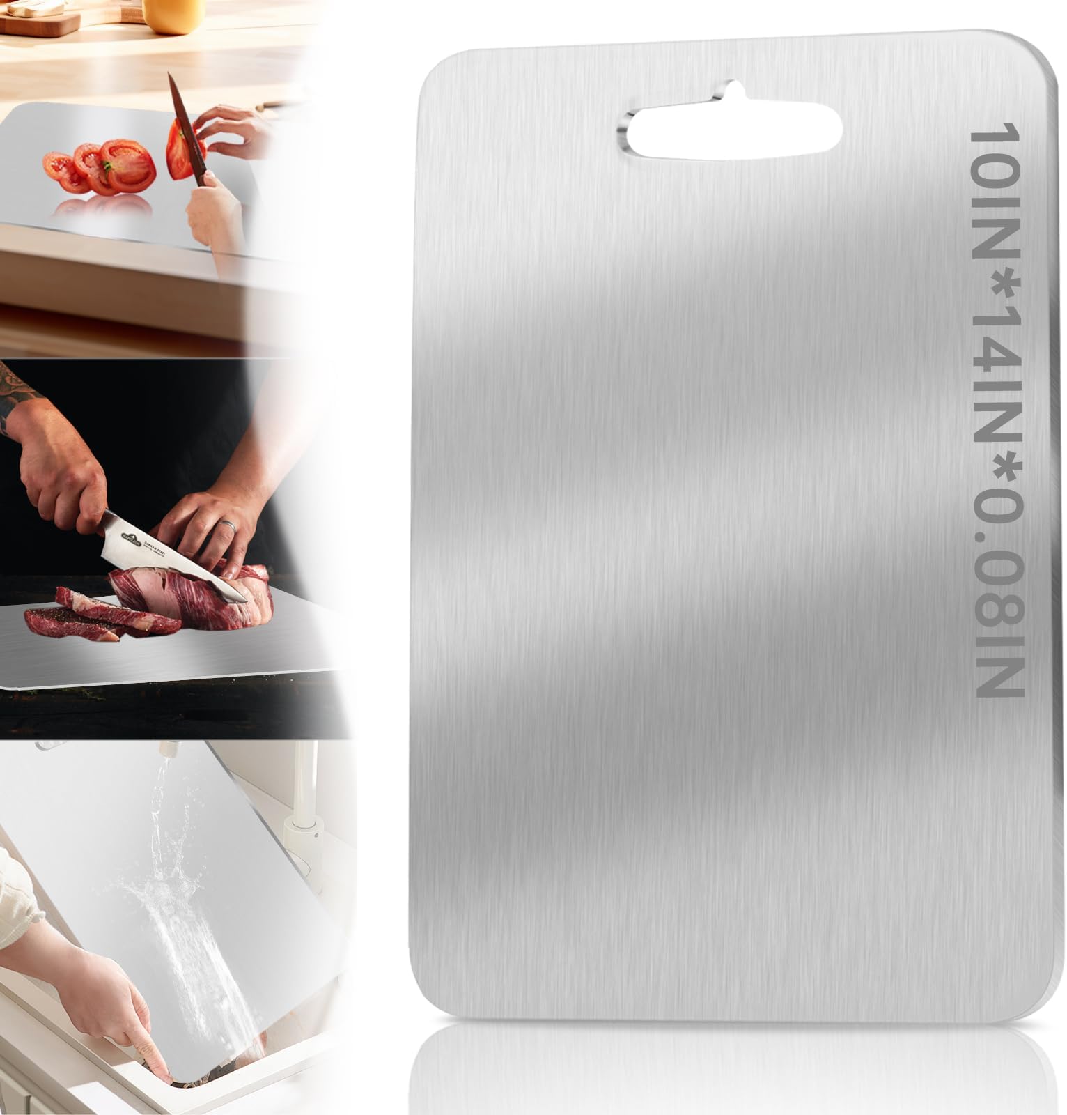 Amazon.com: New Titanium Cutting Board - 100% Pure Titanium Cutting ...