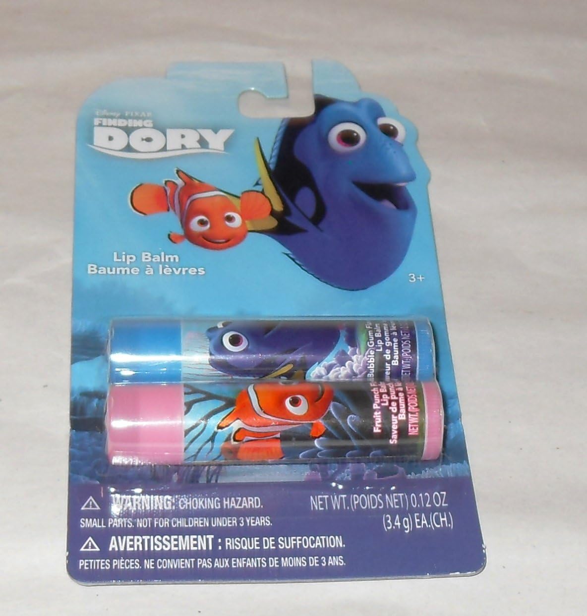 Amazon.com : Disney Pixar Finding Dory Lip Balm - 2 in Package - Fruit ...