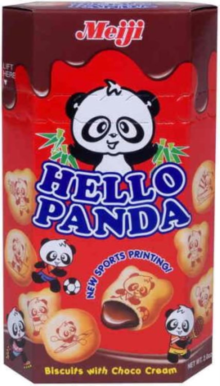 Meiji Hello Panda Biscuits with Chocolate Flavoured Filling 50 g (Pack of 10) : Amazon.com.au ...