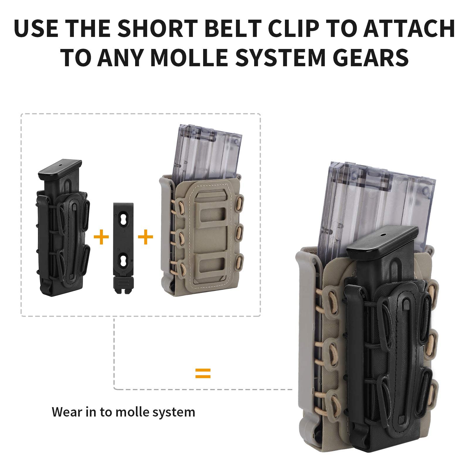 Snapklik.com : Huntvp Mag Pouch 9mm Pistol Magazine Pouch Soft Shell ...