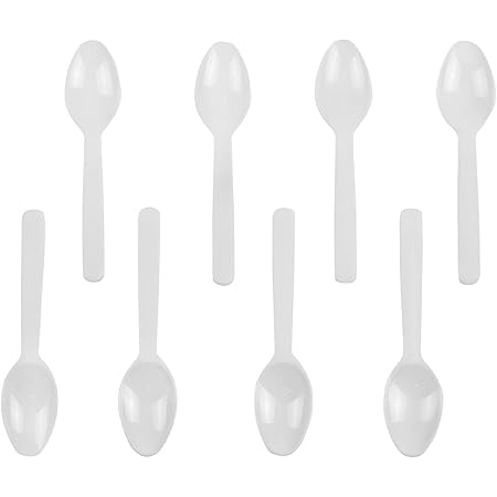 Amazon.com: Gmark 100pc 3-Inch Taster Spoons Plastic Mini Spoons Black ...