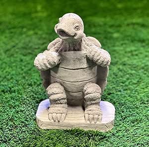 Amazon.com: Outdoor Wild Turtle Figurine Concrete Standing Turtle ...