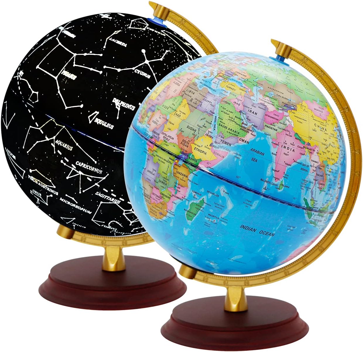 Luckies of London Revolving Globe - Self Rotating Map of The World ...