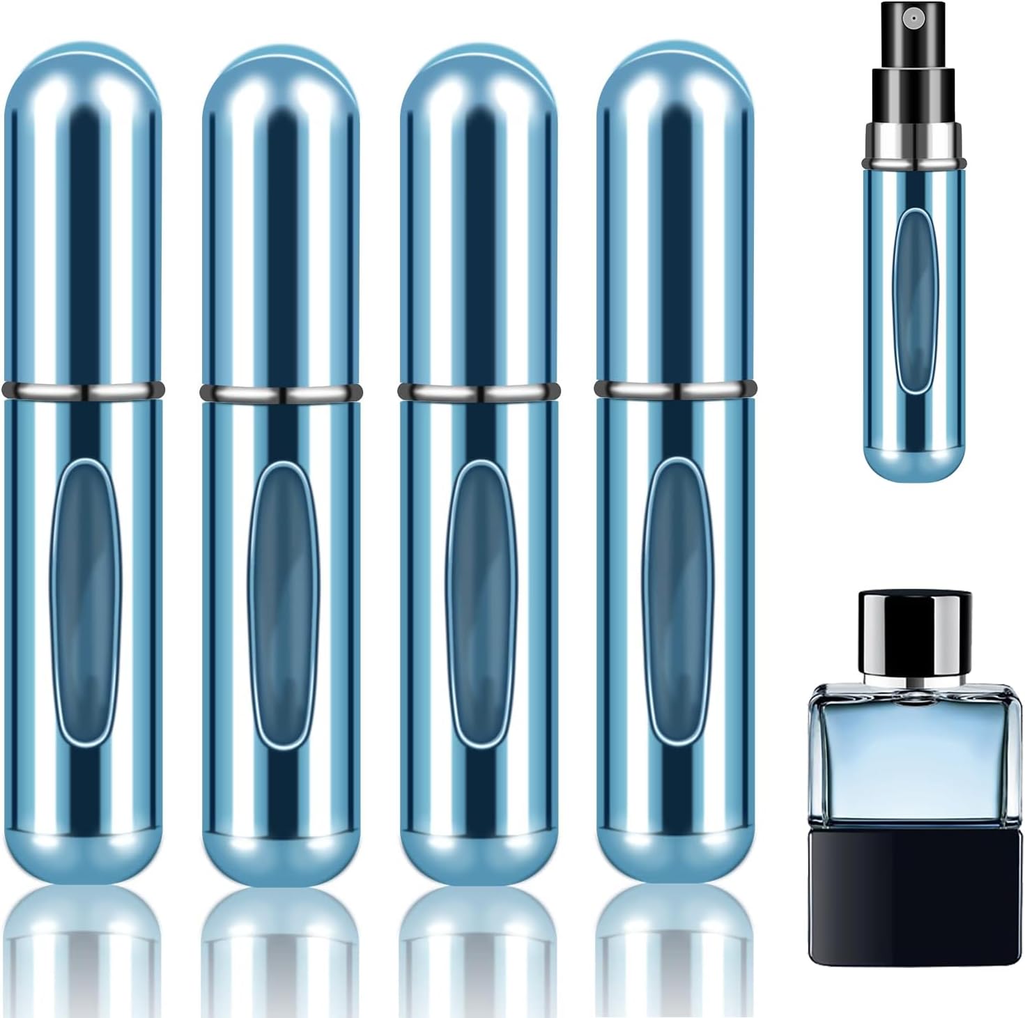 Mini Atomizador Perfume Recargable,Botella de Spray de Perfume Portátil ...