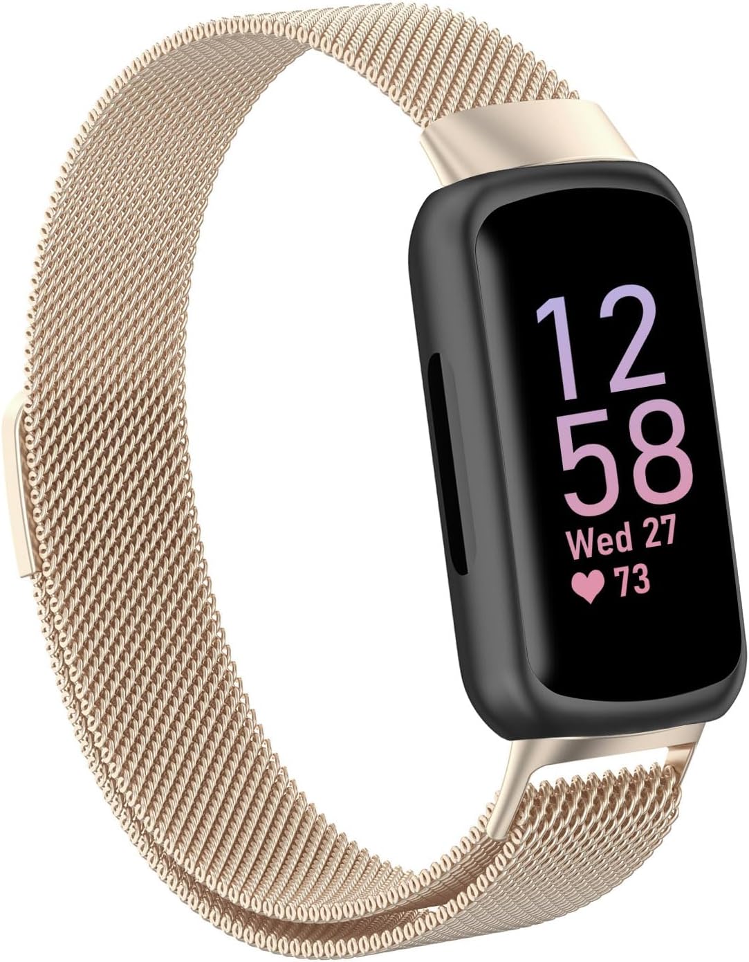 Amazon.com: Replacement Strap for Fitbit Inspire 3, Adjustable Metal ...