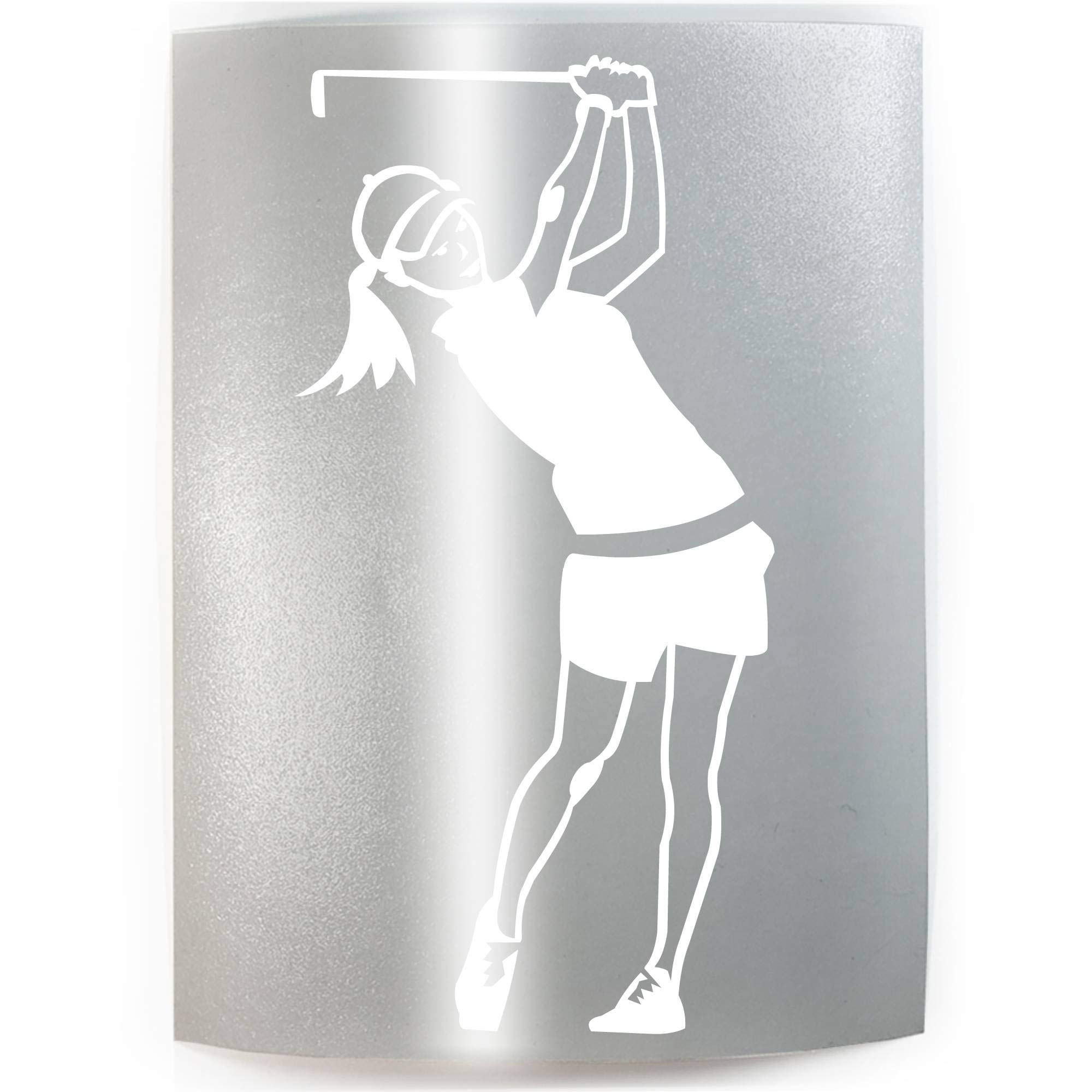 Amazon.com - Golfer Female Golf Club Tee Love Swing Decal Vinyl Bumper ...