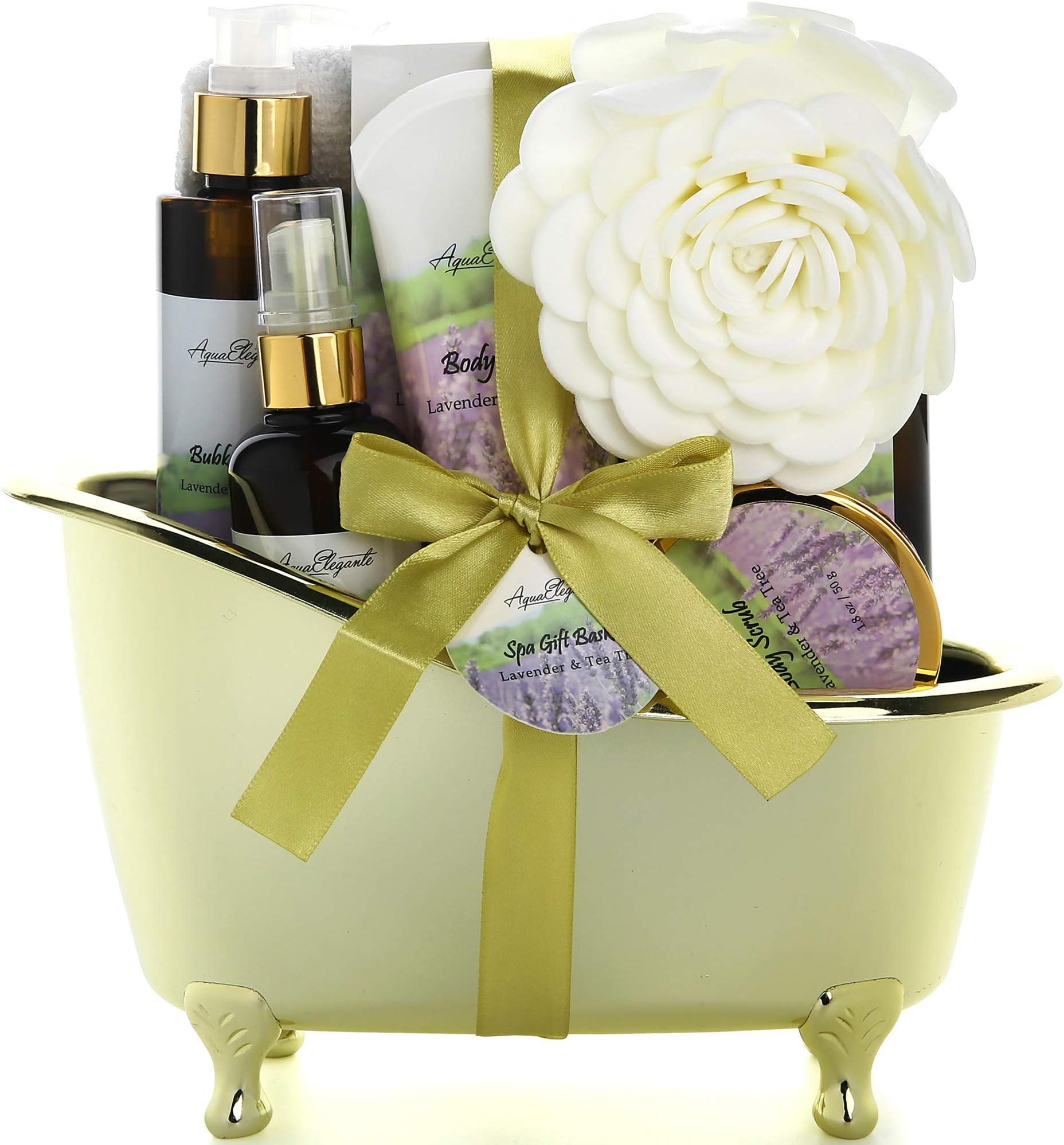 Amazon.com : Spa Gift Baskets For Women - Luxury Bath Set With Lavender ...