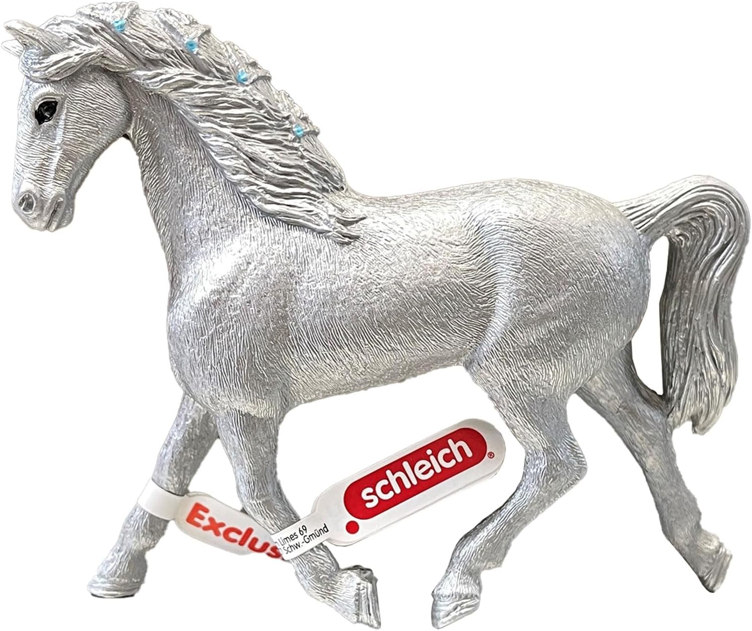 SCHLEICH 72193 - Horse Club - Festtags Pferd, Silber Spielfigur: Amazon ...
