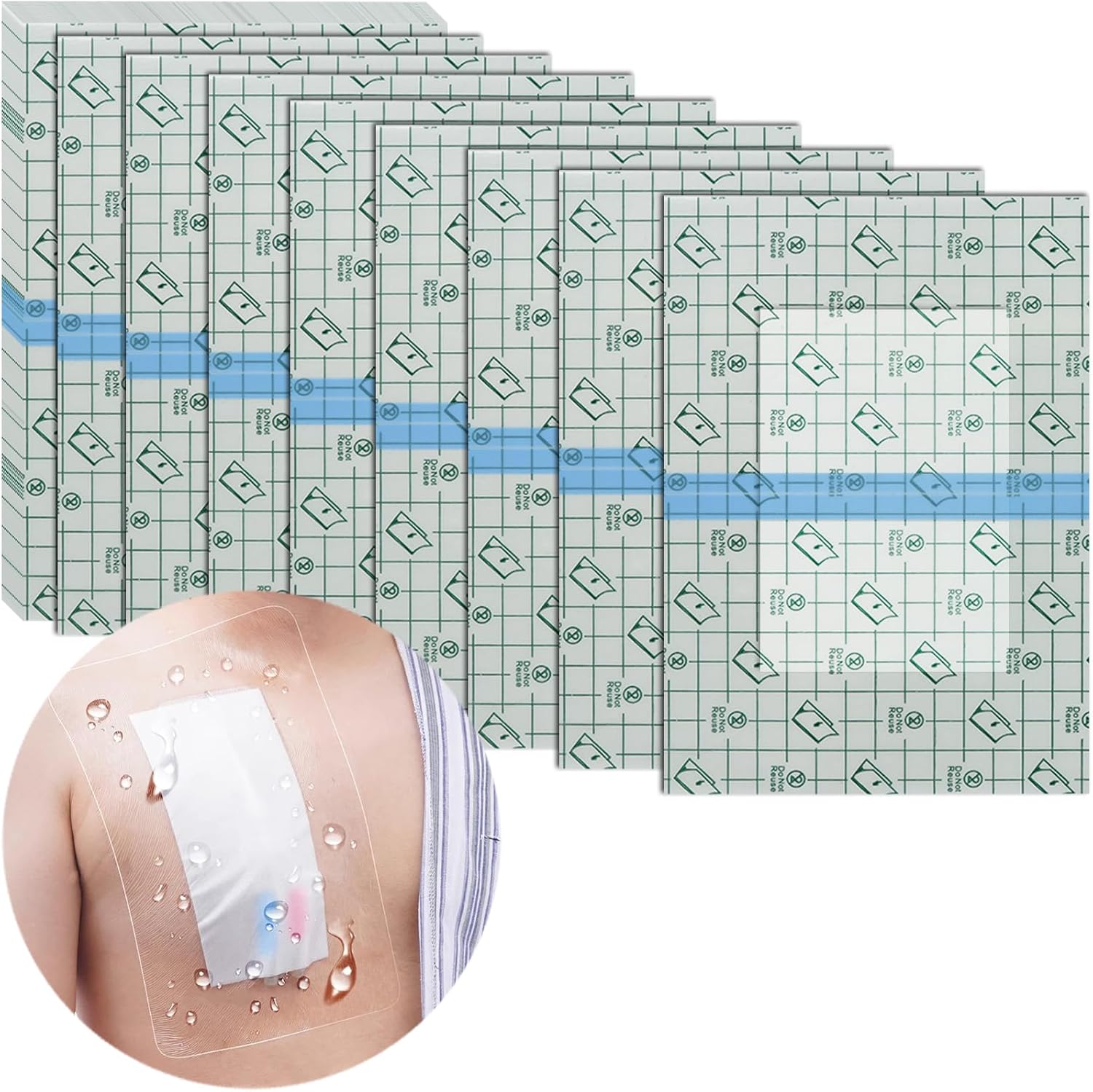 Waterproof Shower Protector | 10x12 inch Dializ Catheter Shower Cover ...