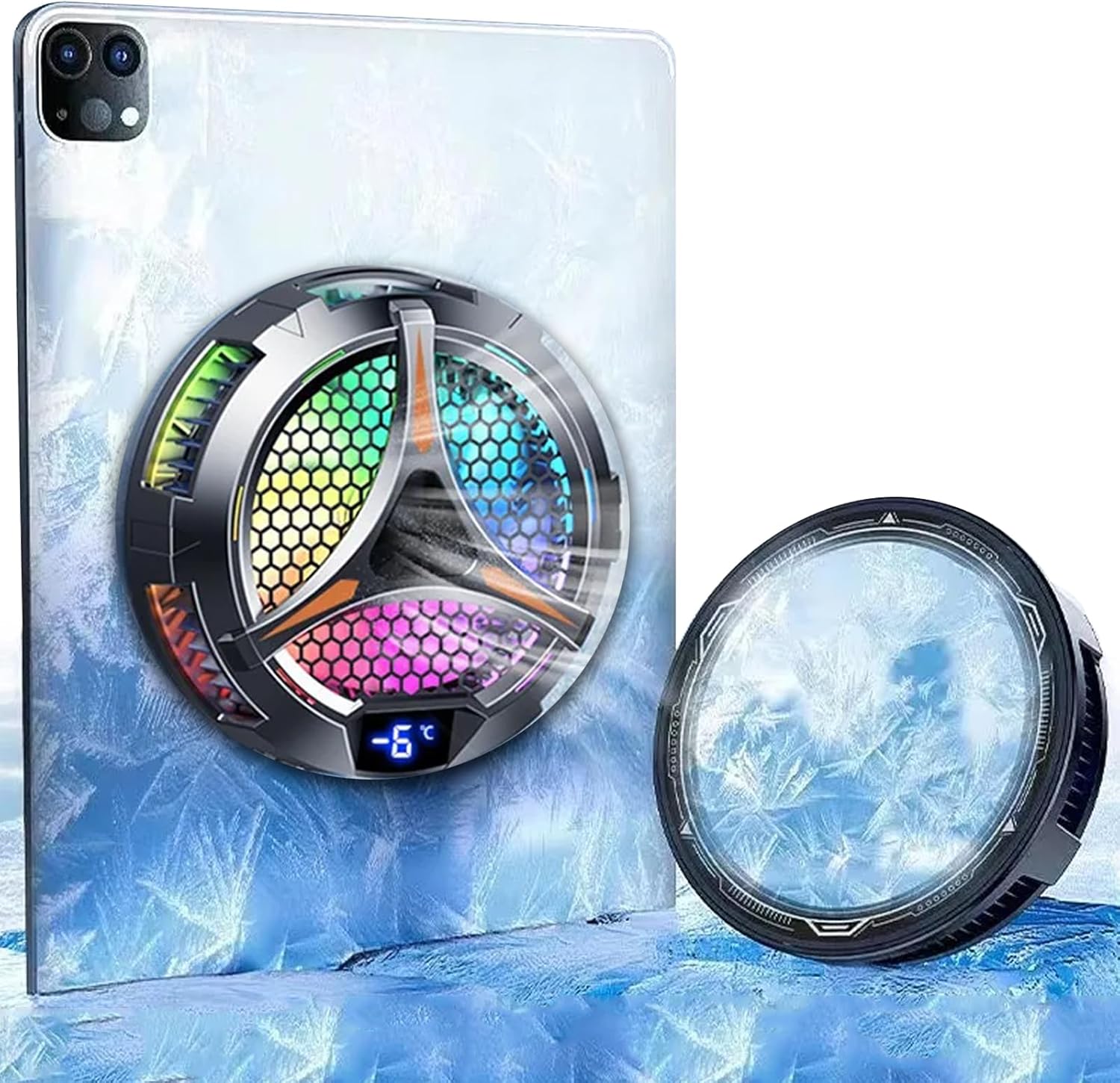 Amazon.com: YOVDA iPad Cooler Magnetic Tablet Fan Cooler with LED ...