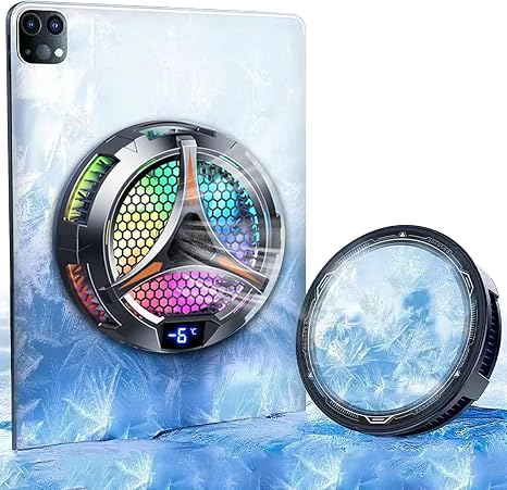 Amazon.com: iPad Cooler Magnetic Tablet Fan Cooler with LED Display for ...