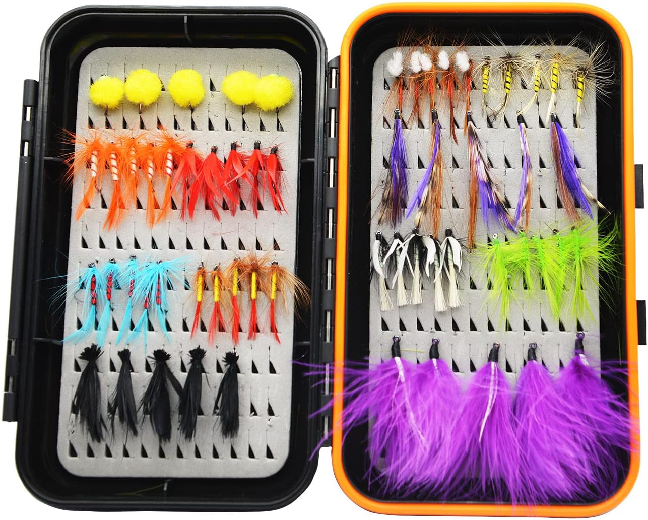 Amazon.com : Alichino Fly Fishing Flies Kits Wet & Dry Trout Flies Sets ...