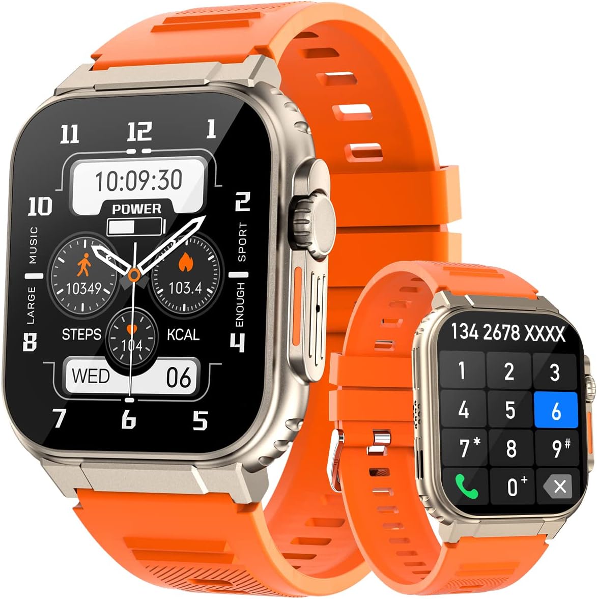 Amazon.com: WalkerFit M2 Music Mens Smart Watch for Android Phones ...