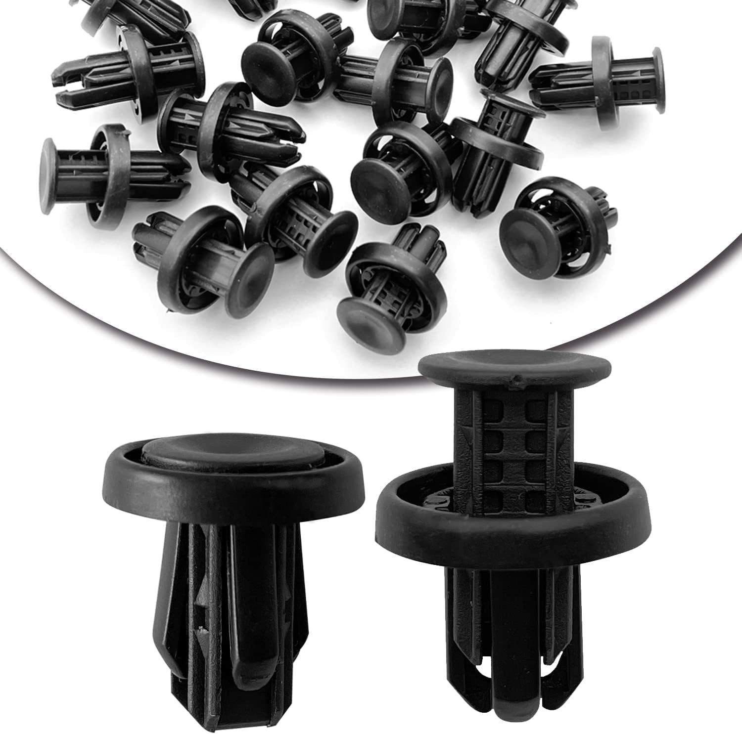 Amazon.com: 20pcs Fastener Rivet, Rear Front Bumper Cover Fender Grille Under Cover Push-Type ...