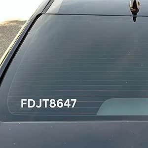 Amazon.com - FDJT8647 Vinyl Car Window Decal – Bold Political Sticker ...