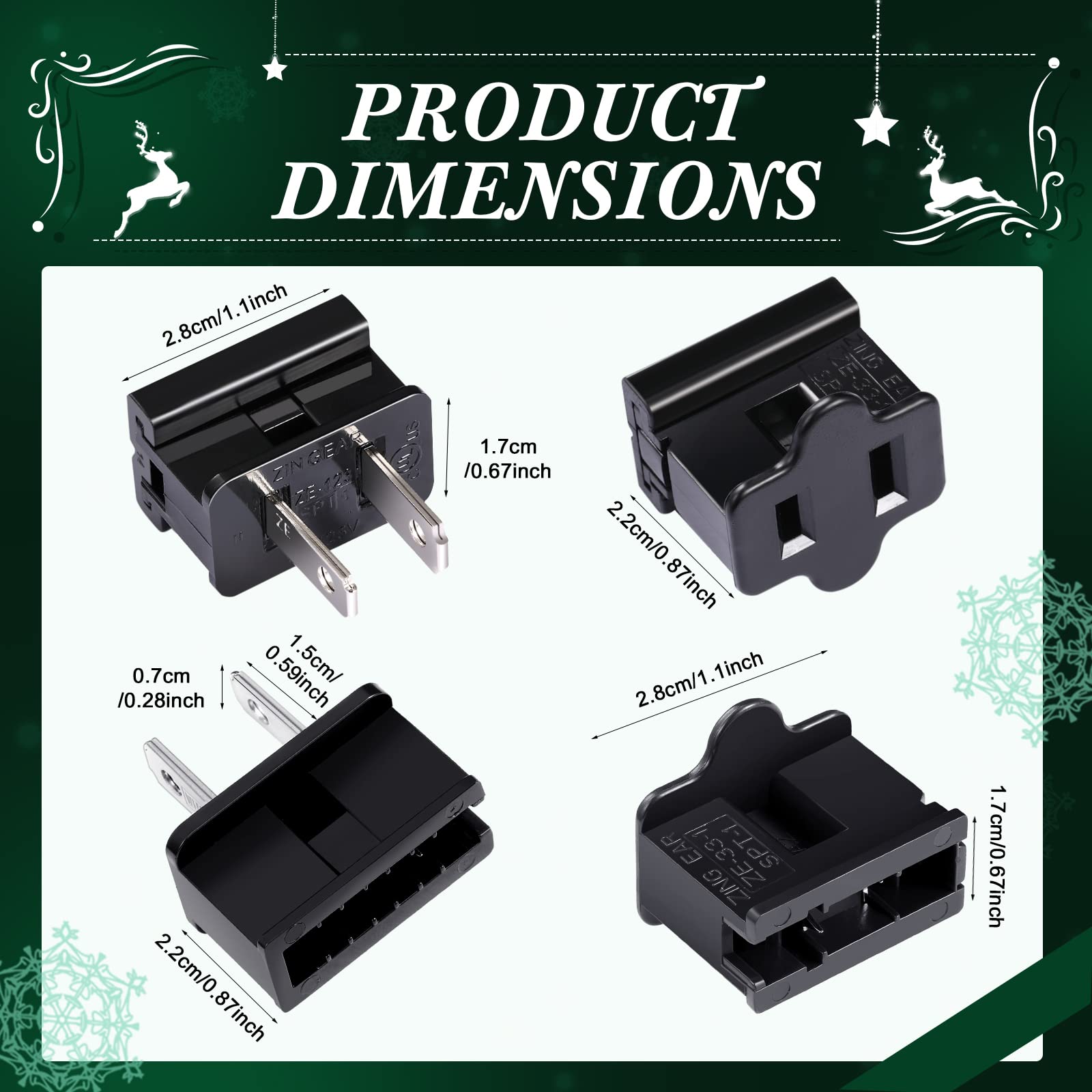 Snapklik.com : Flutesan 20 Pack Christmas Female And Male Vampire Plugs ...