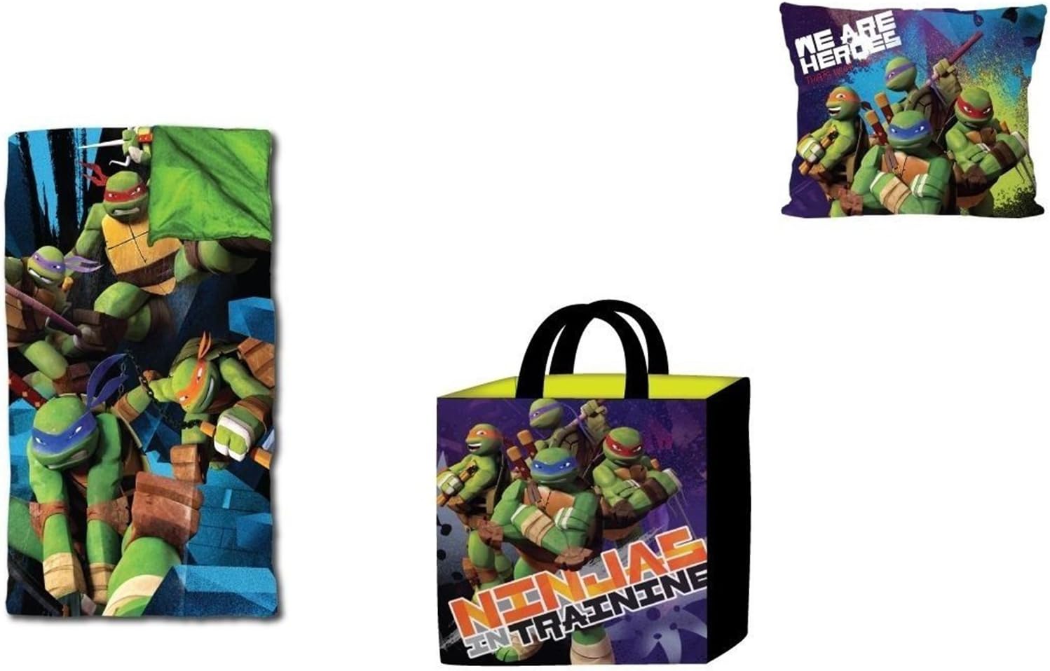 Amazon.com: Nickelodeon Teenage Mutant Ninja Turtles Slumber Tote with ...