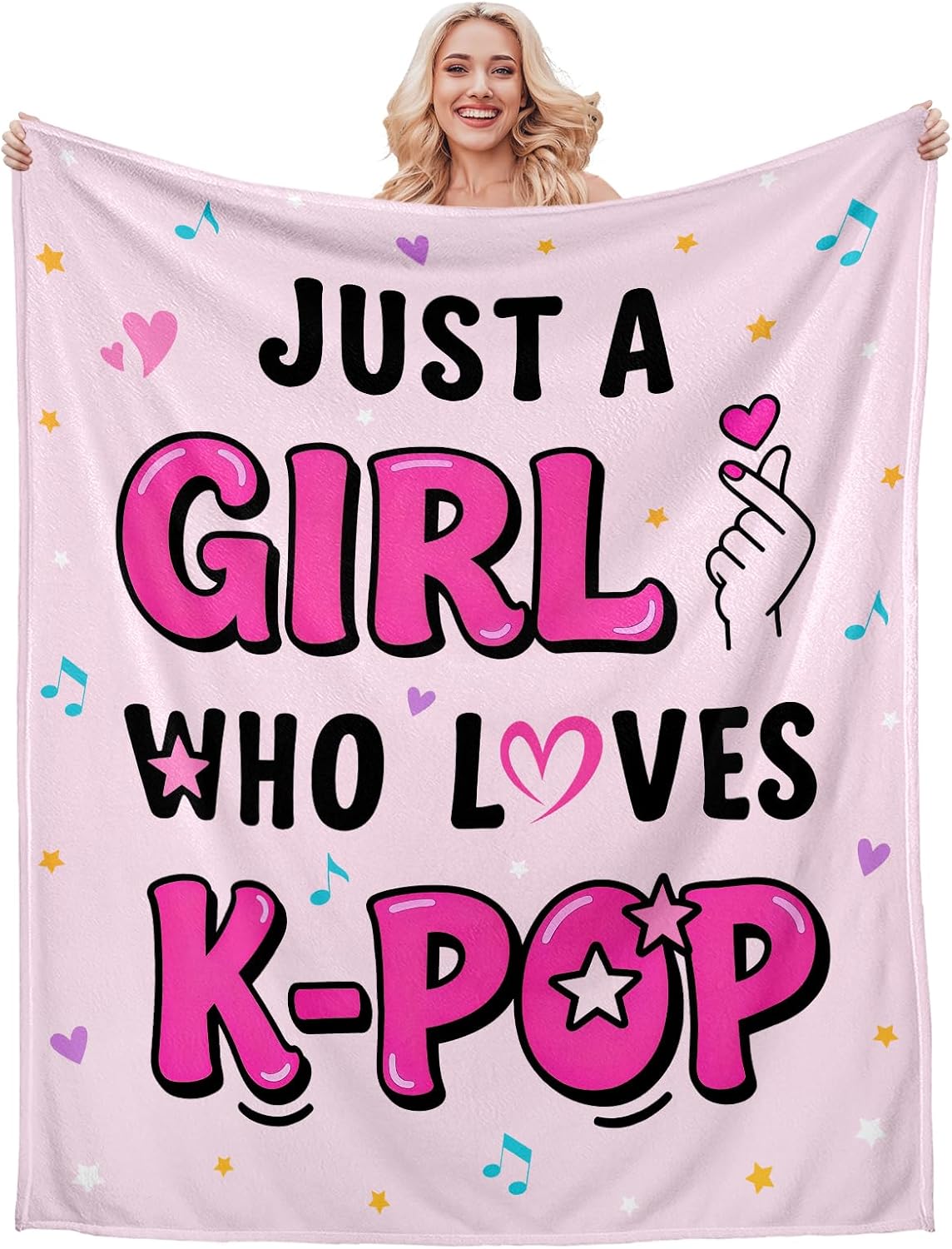 Amazon.com: K-Pop Gifts for Teen Girls, K-Pop Throw Blanket, Music ...