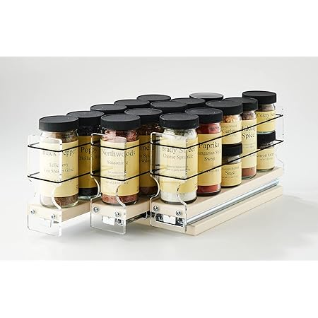 Amazon.com: Vertical Spice - 22x1x11 DC - Spice Rack w/2 Drawers - 10 ...