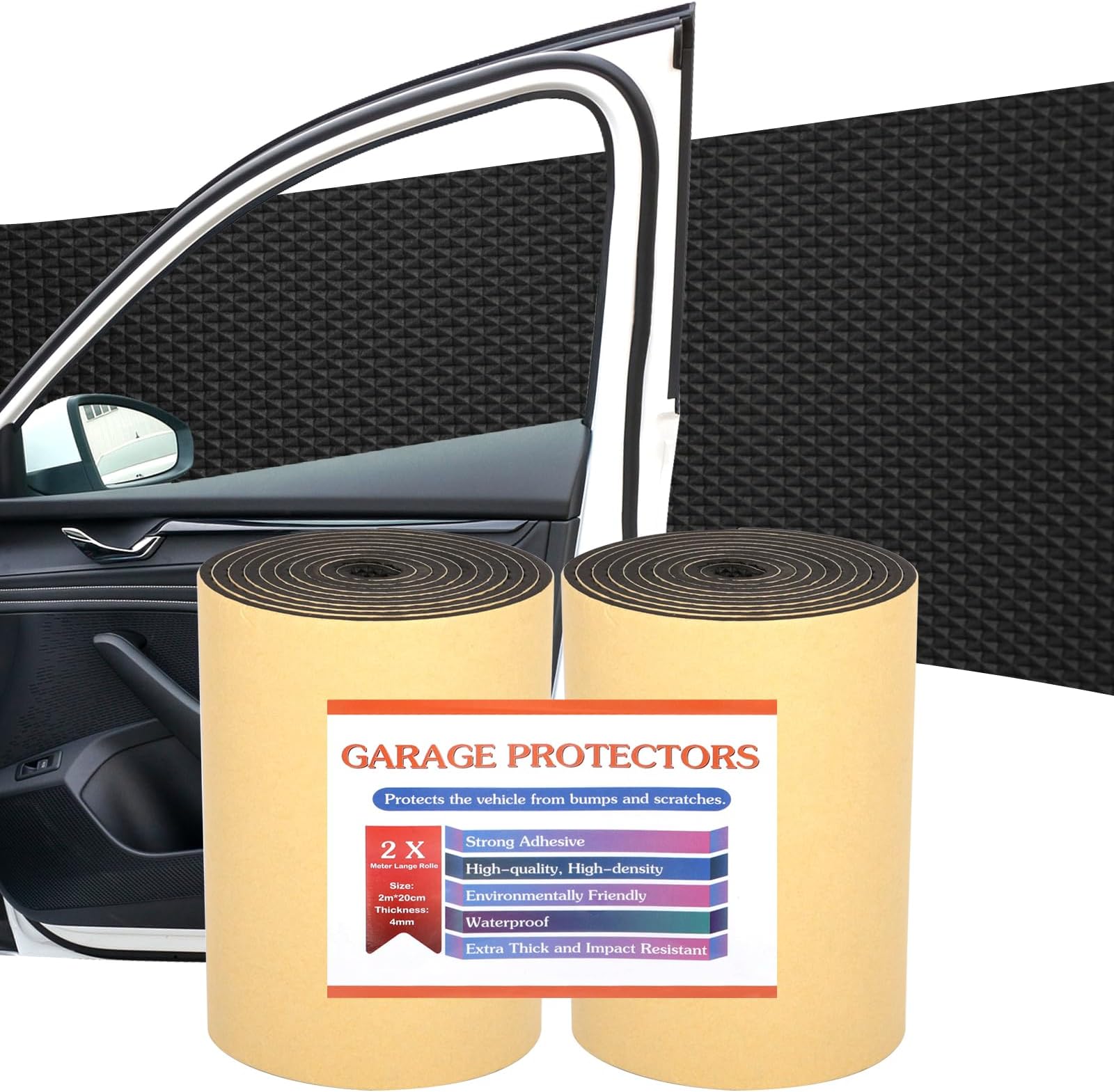 Amazon.fr : SOBEAU 2 Mousse Protection Garage, 2 m x 20 cm, Protection ...