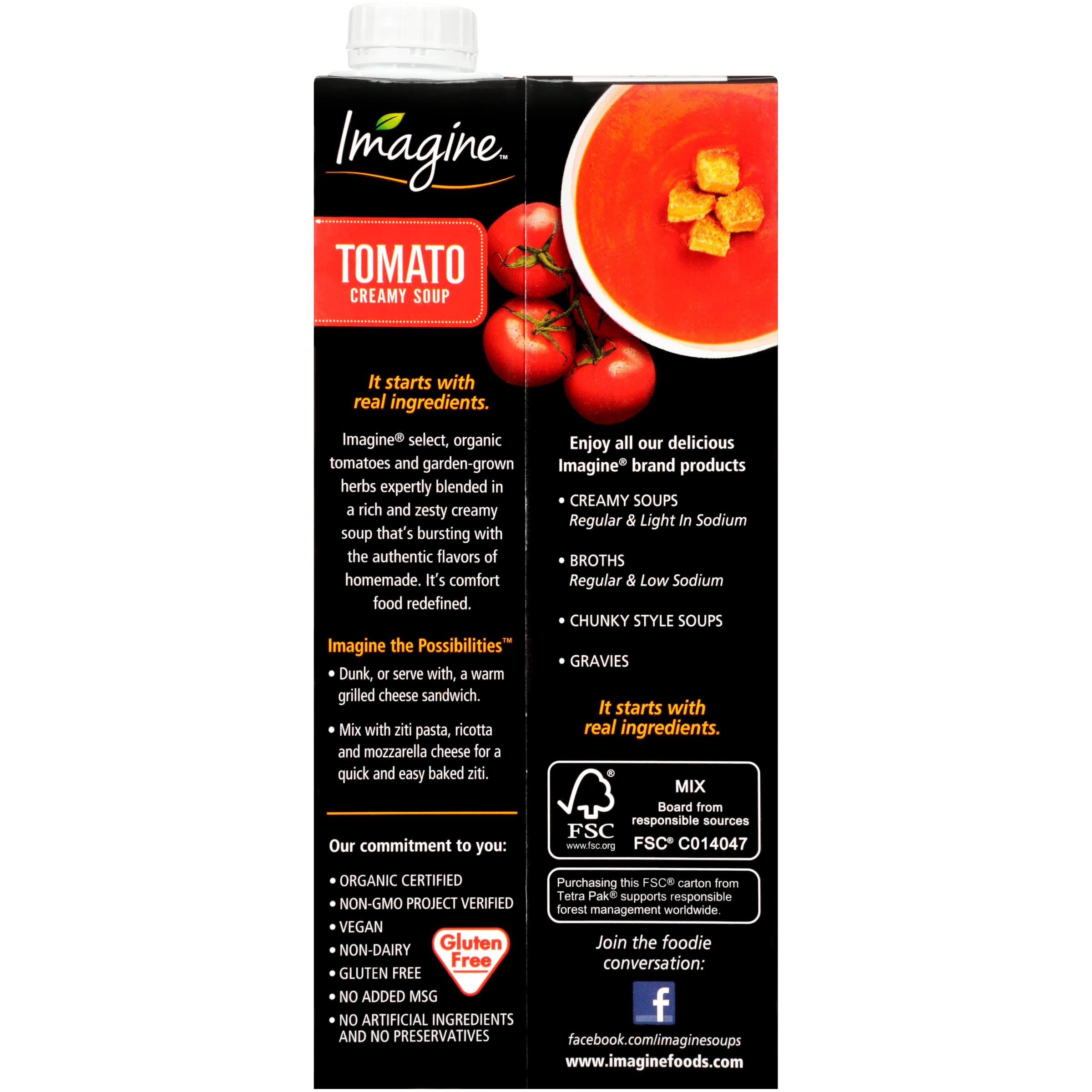 Snapklik.com : Imagine Organic Tomato Creamy Soup 32 Fl Oz