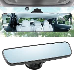 Amazon.com: LivTee Anti Glare Rear View Mirror with Adjustable Suction ...