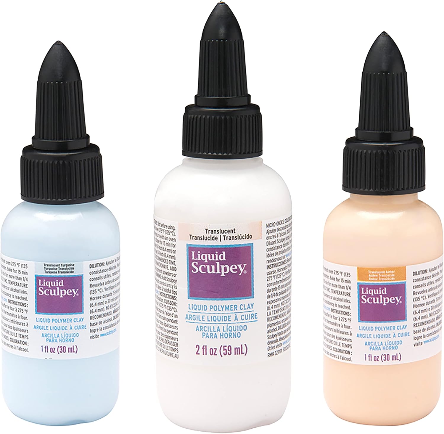 Liquid Sculpey Liquid Polymer Clay Kit Oven-Bake Clay Variety Pack ...