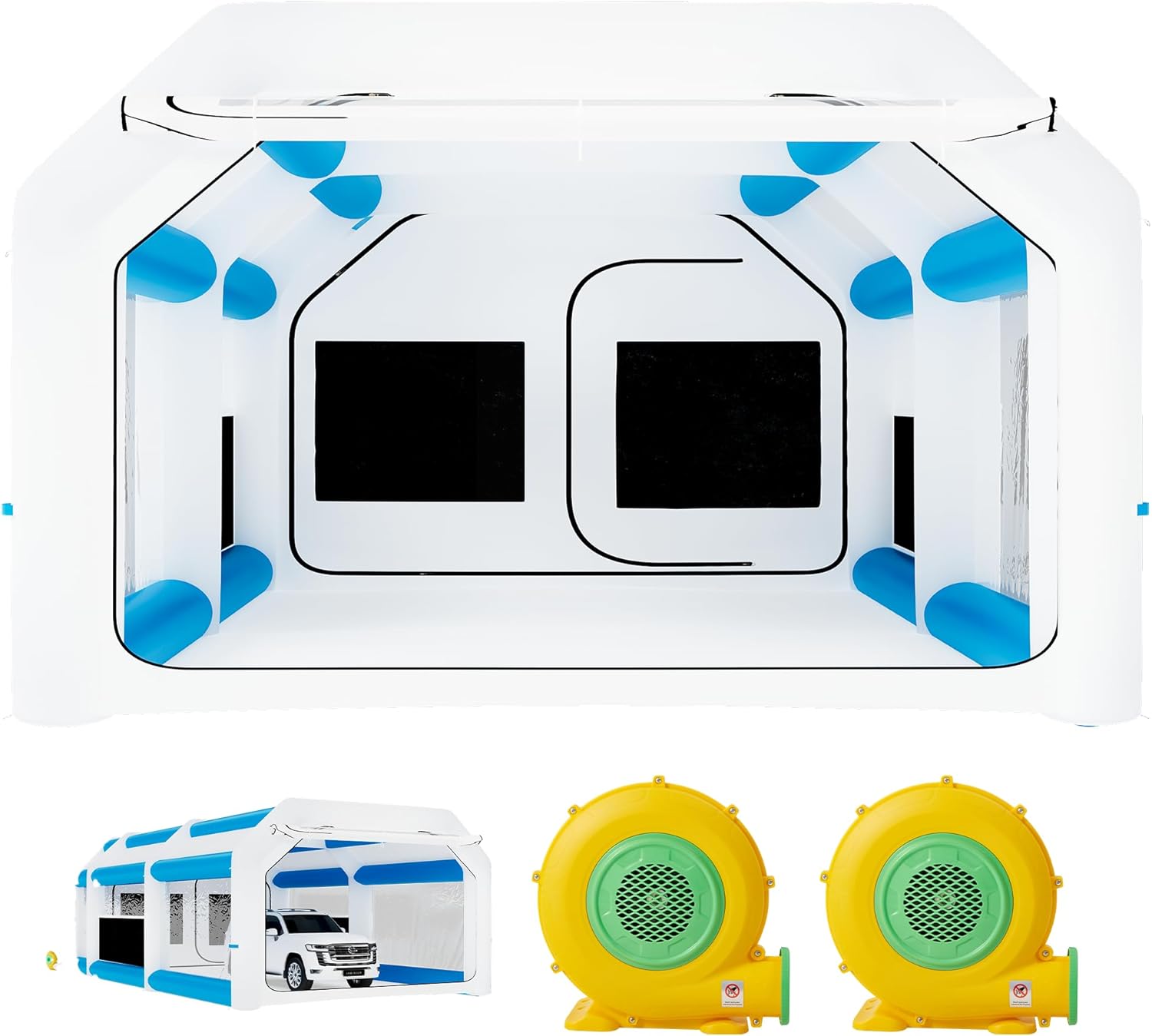 Amazon.com: EROMMY Inflatable Paint Booth 40x23x15 FT, Blow Up Spray ...