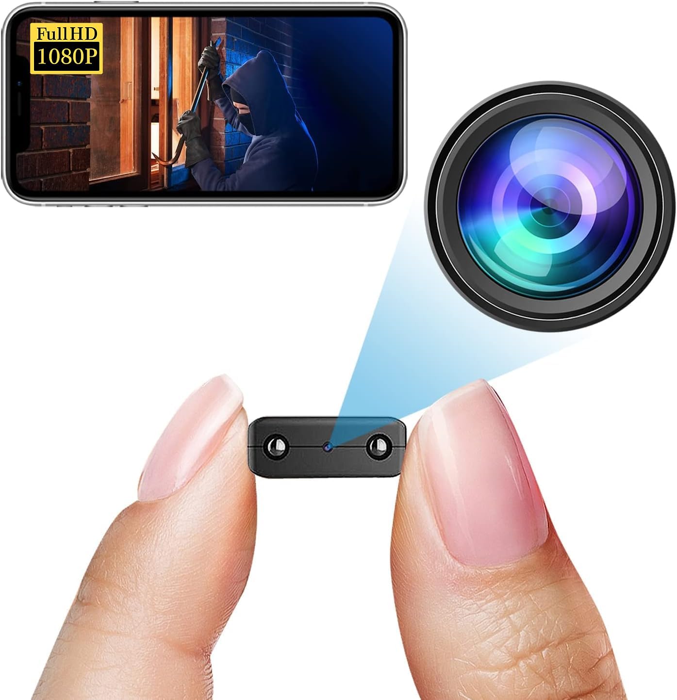 Amazon.com : Smallest Wireless WiFi Camera,HD1080P Security Camera,Baby ...