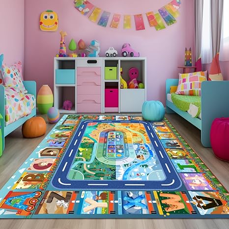 Amazon.com: BFEEIFRDRMN Baby Play Mat for Floor, ABC Animals Kids ...