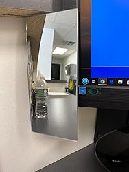 Amazon.com: Clip On Cubicle Mirror, Computer Rearview Mirror, Convex ...