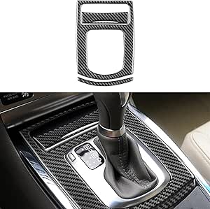 Amazon.com: Car Gear Shift Panel Sticker Decal Carbon Fiber Interior ...