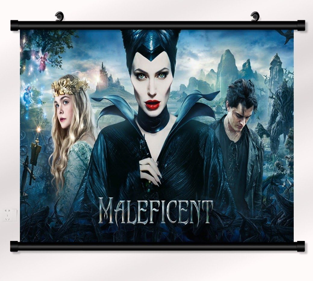 Amazon.com: Maleficent poster with wall scroll 22 inch x 16 inch ...