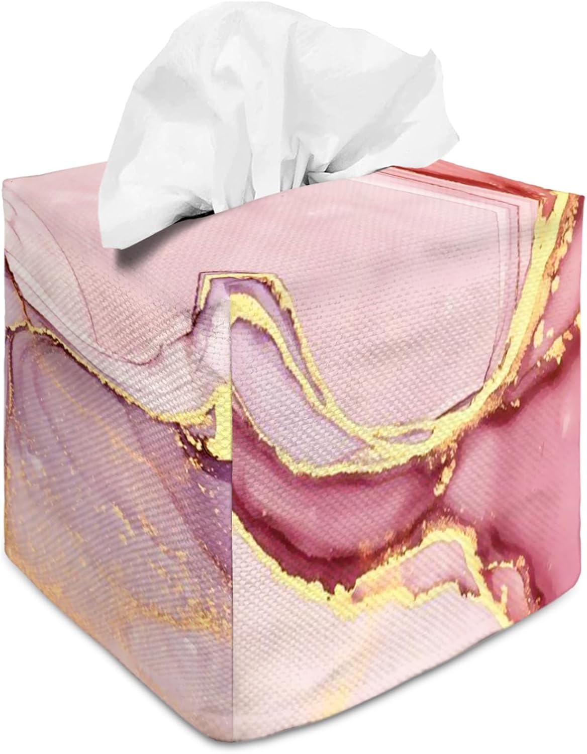 Amazon.com: Tissue Box Cover Square Canvas Decorative Tissue Box Holder ...