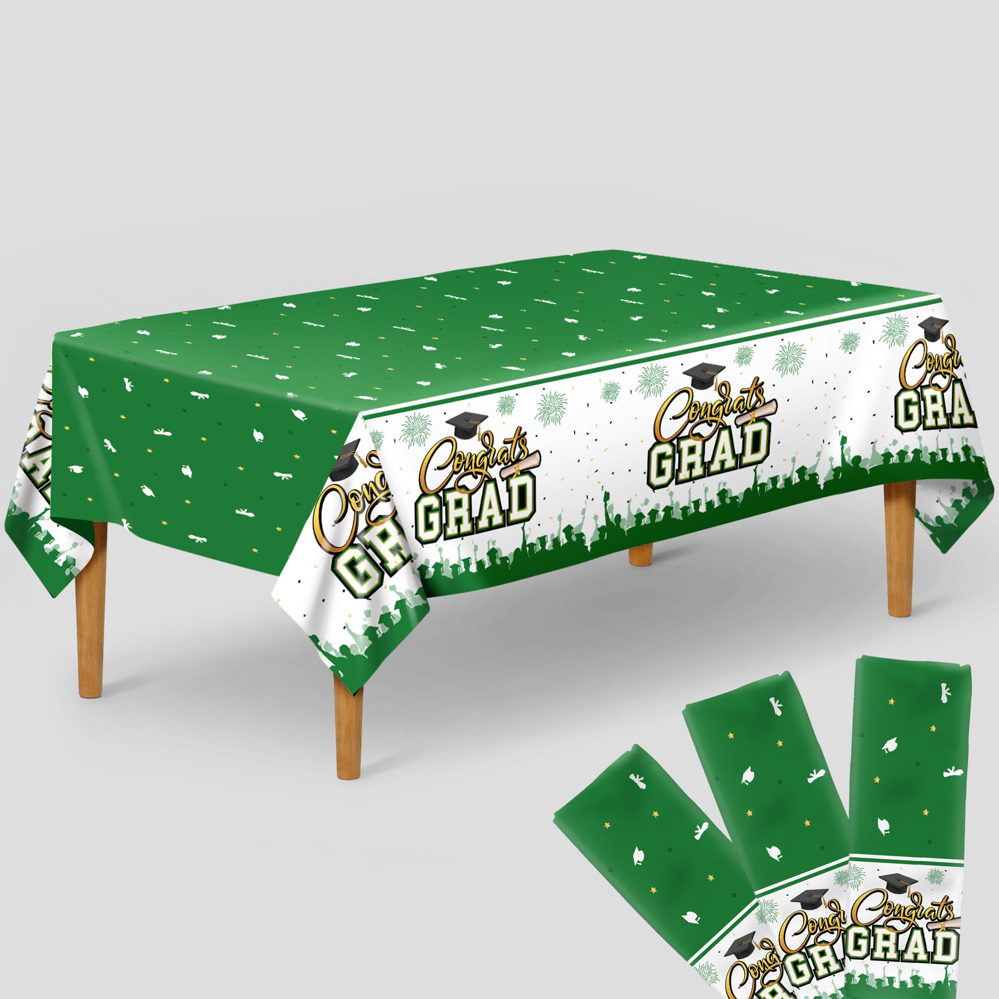 Graduation Cap Green Tablecloth Roll Graduation Luncheon! It Was So