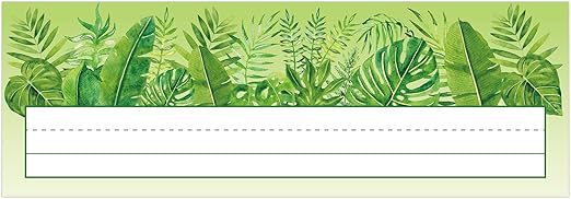 Amazon.com: Boho Nameplates for Student Desks Eucalyptus Name Plates ...