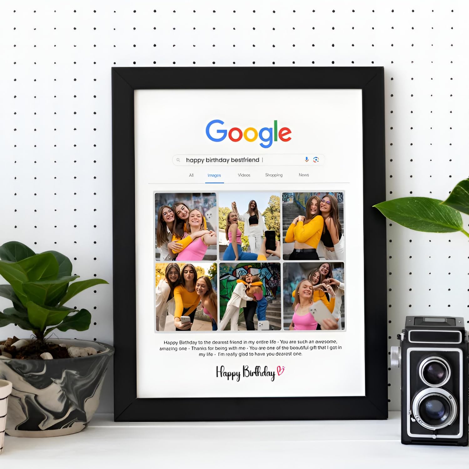 A4 Size Wooden Customized Personalized Happy Birthday Collage Photo ...