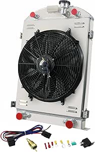 Amazon.com: 3Row Radiator Fits for Ford Model A 1930 1931 Flathead V8 ...