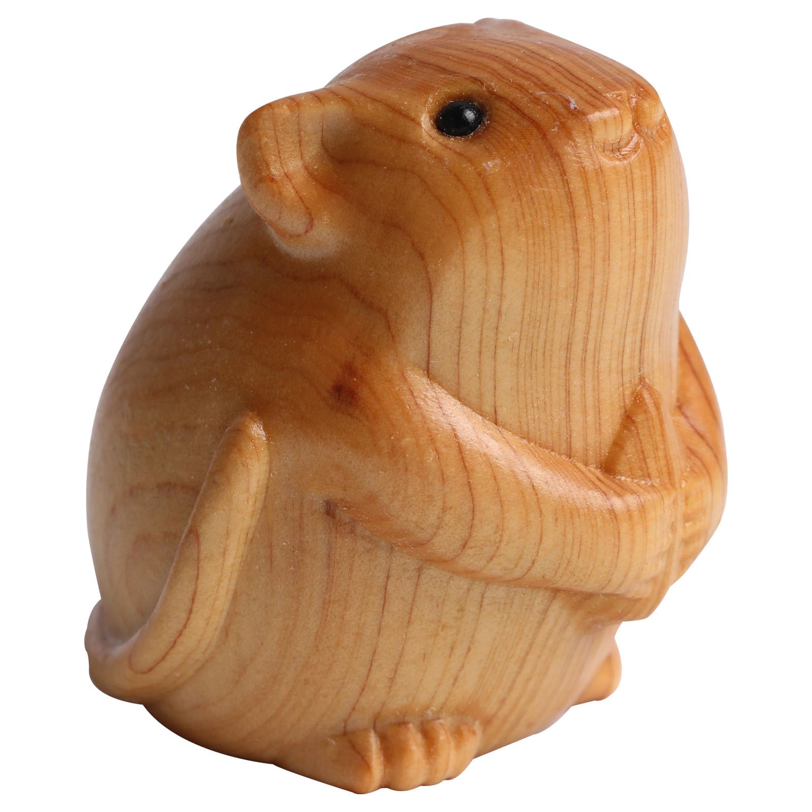 Amazon.com: Frestyle Small Animal Statues Wooden Hand Carved Arborvitae ...