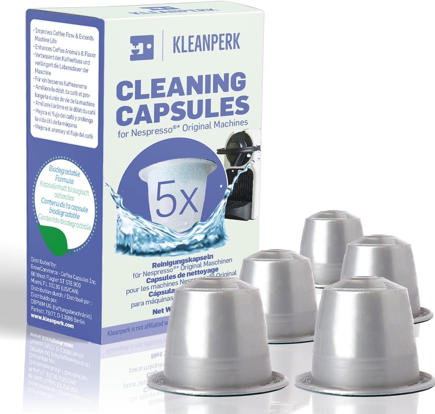 Amazon.com: Yegee Powerful Vertuo Cleaning Pods and Capsules Cleaner ...