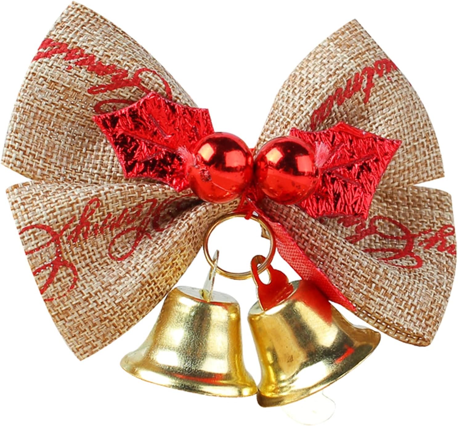 Amazon.com: GIFZES Christmas Bell Pendant Eye-catching Creative Bow ...